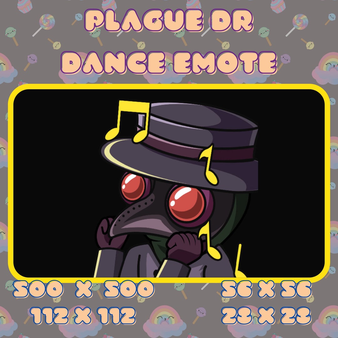 Dancing Plague Doctor Emote / Sub Emote / Twitch / Halloween / Discord ...