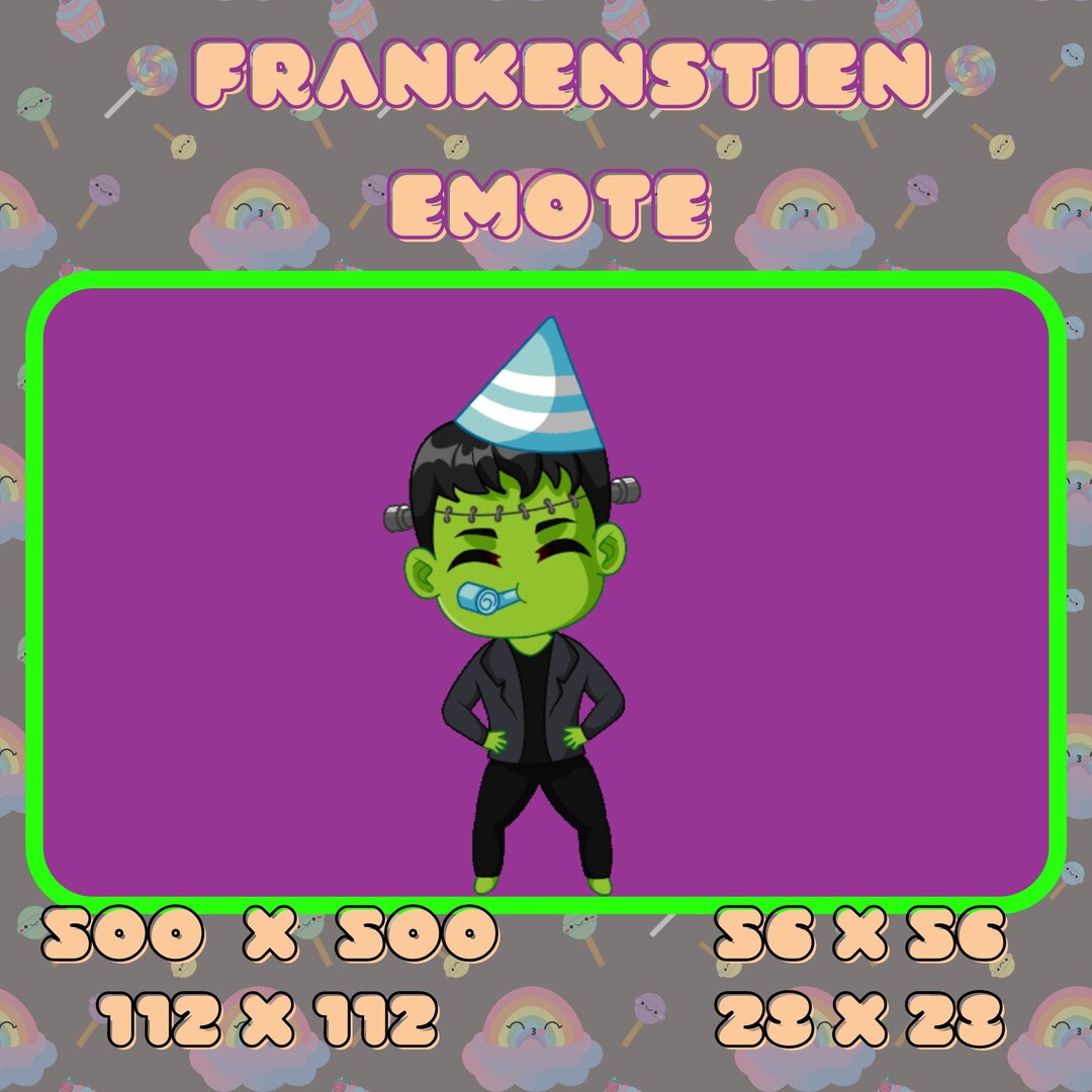 Dancing Frankenstein Emote / Sub Emote / Twitch / Halloween / Discord ...