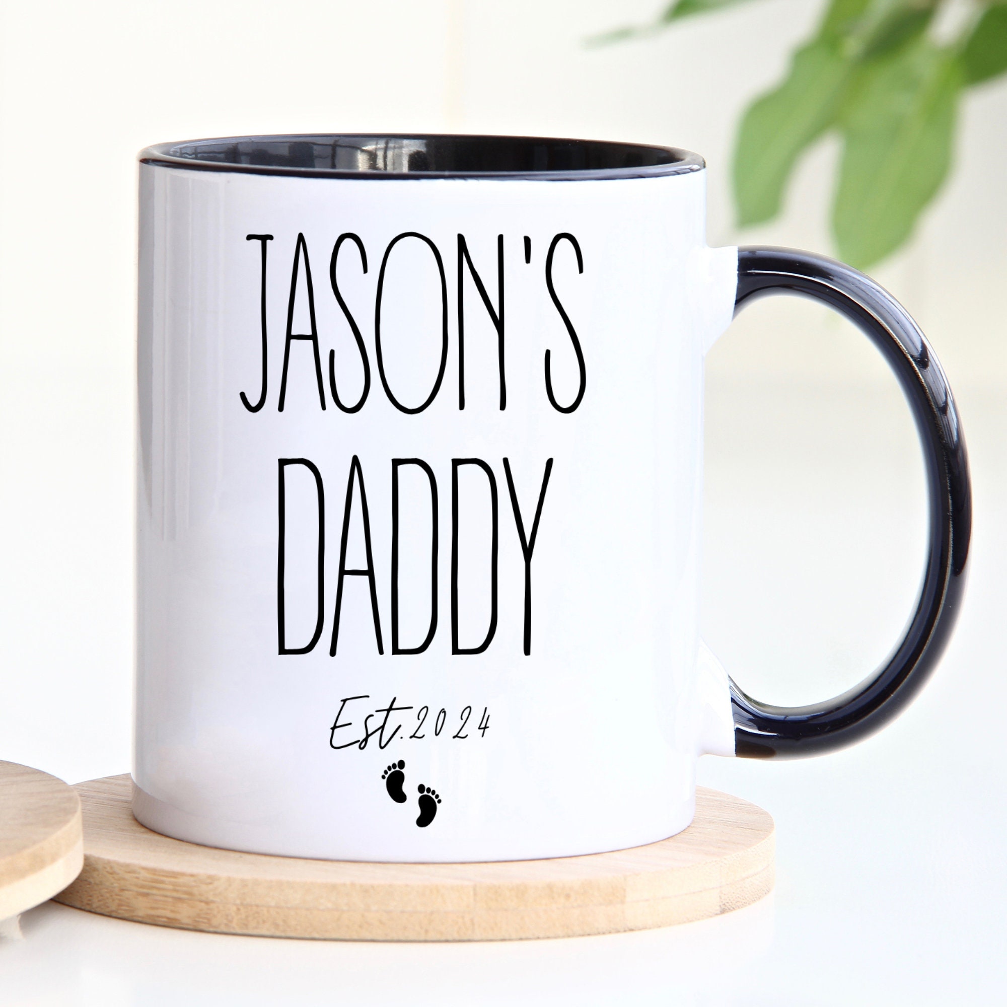 Custom Daddy Mug Daddy Est 2024 First Time Dad Mug New Dad - Etsy