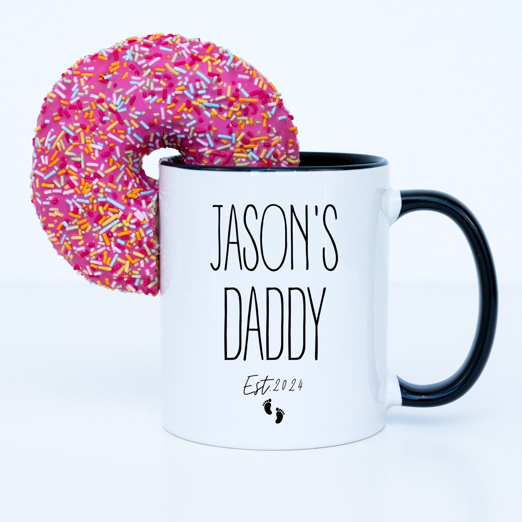 Custom Daddy Mug Daddy Est 2024 First Time Dad Mug New Dad - Etsy