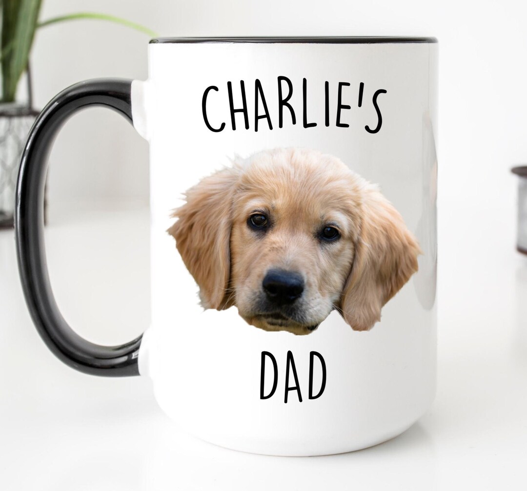 Personalized Dog Dad Mug, Father's Day Dog Dad Gift Pet Photo Mug for ...