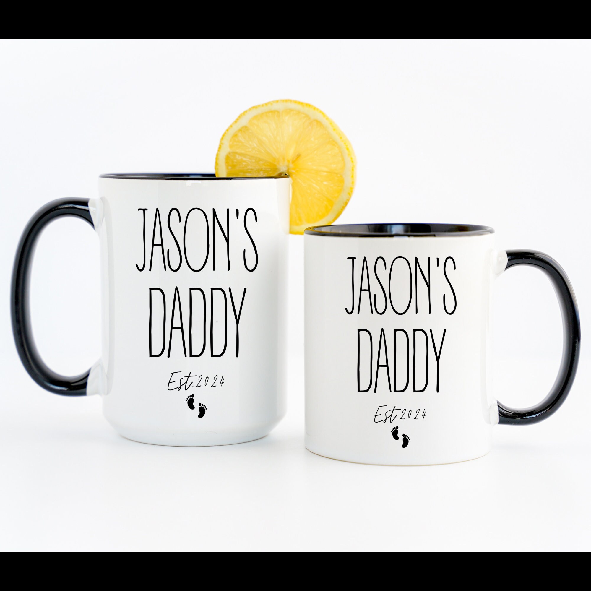Custom Daddy Mug, Daddy Est 2024, First Time Dad Mug, New Dad Gift ...