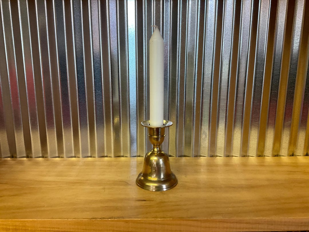 Very Unusual Brass Bell Candlestick S-2525 - Etsy
