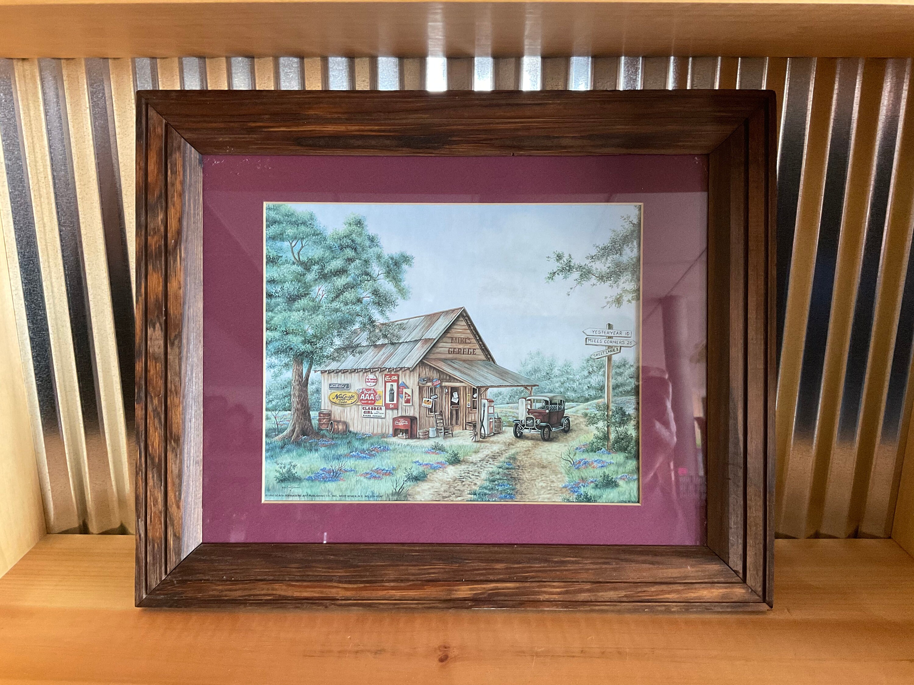 1993 Kay Lamb Shannon “mike’s Garage” Framed Lithograph S-1801 - Etsy