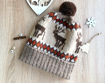 Deer Hat Knitting Pattern - Etsy
