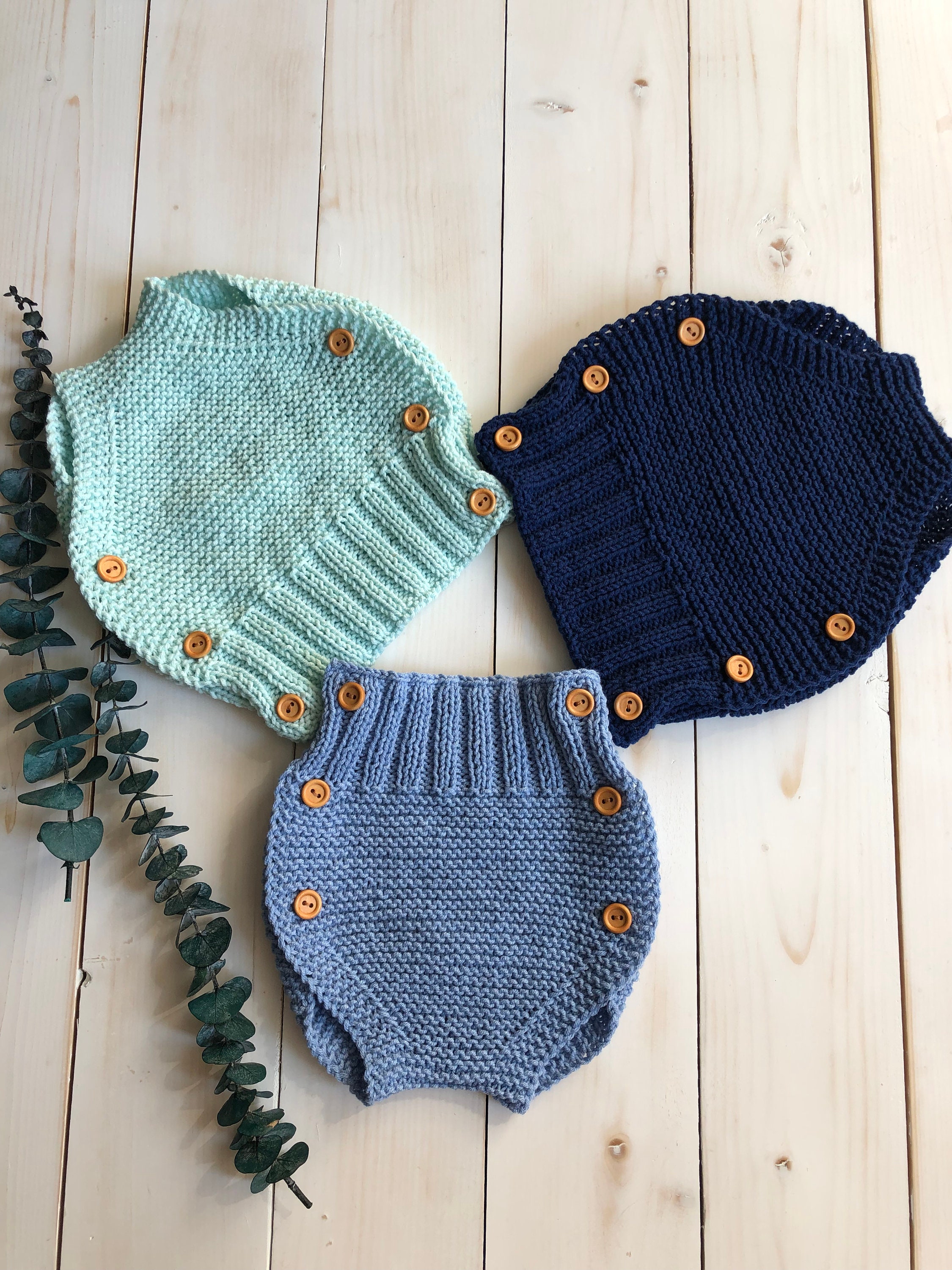 Baby Bloomers Knitted Pattern PDF Diaper Cover Instant - Etsy