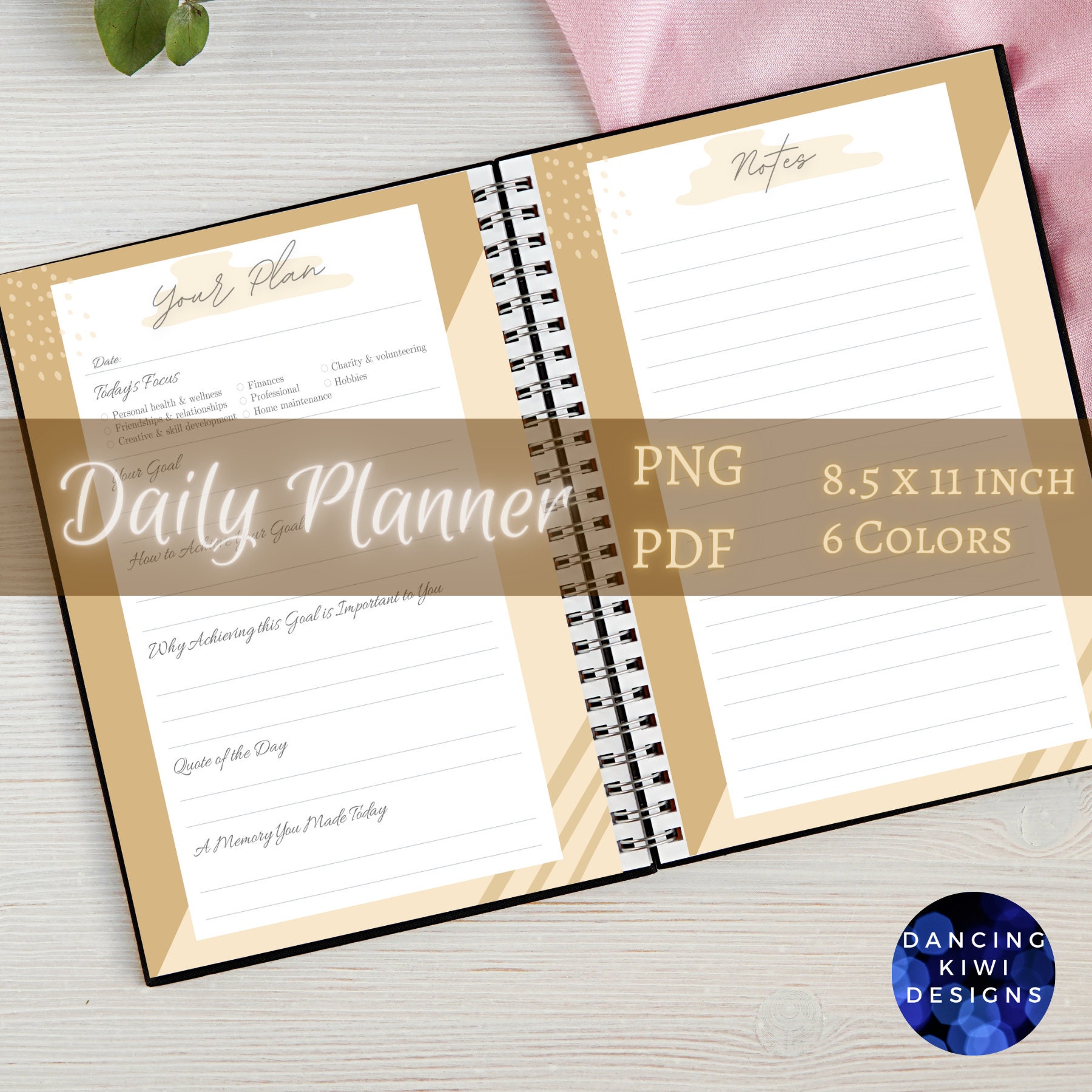 Digital Planner Bundle, Daily Goals Planner, Goodnotes, iPad Planner, 6 ...