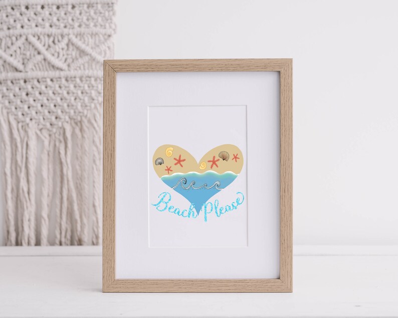 Beach Please Clipart, Summer Decal, Summer Sticker, PNG, Personal ...