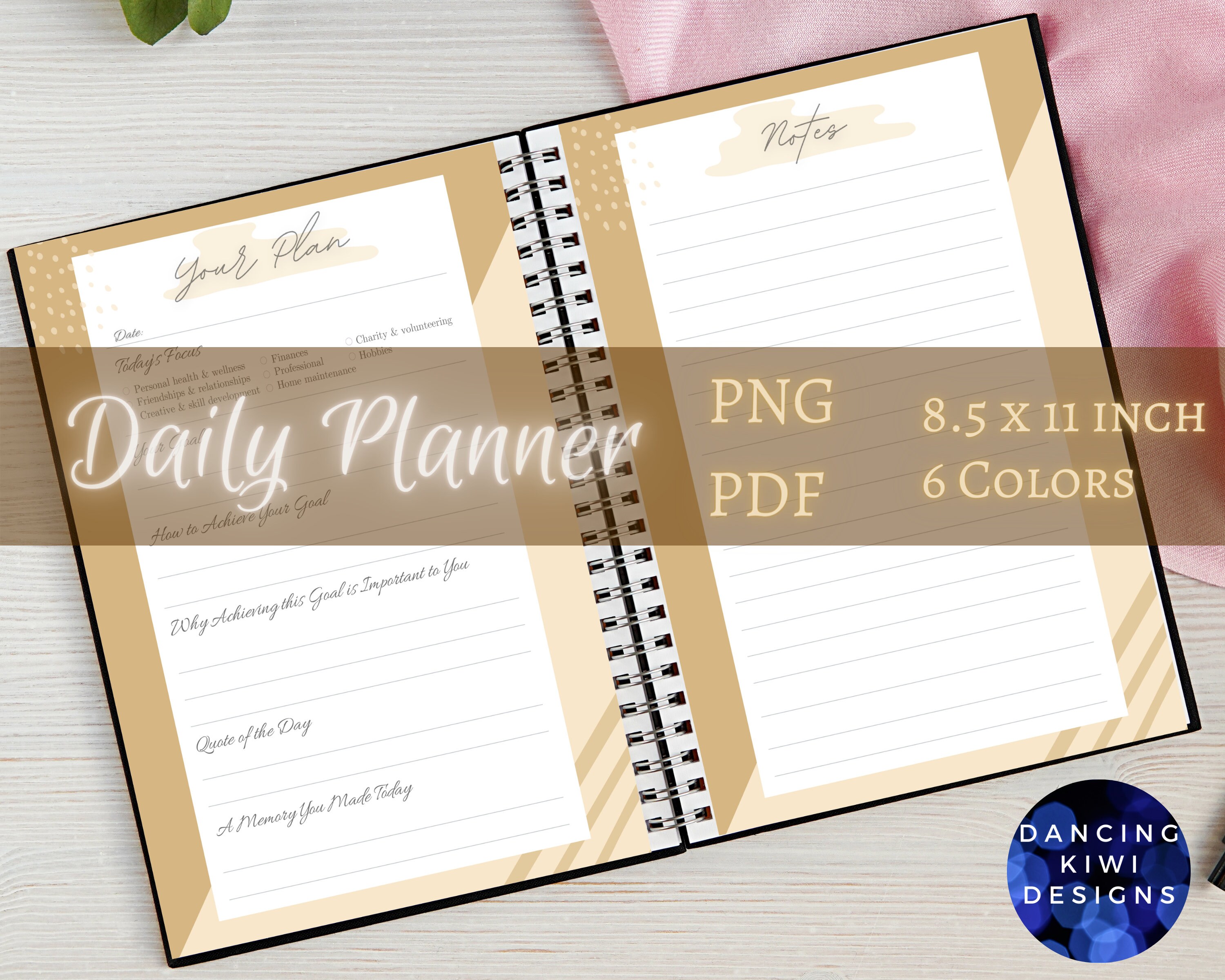 Digital Planner Bundle Daily Goals Planner Goodnotes Ipad - Etsy