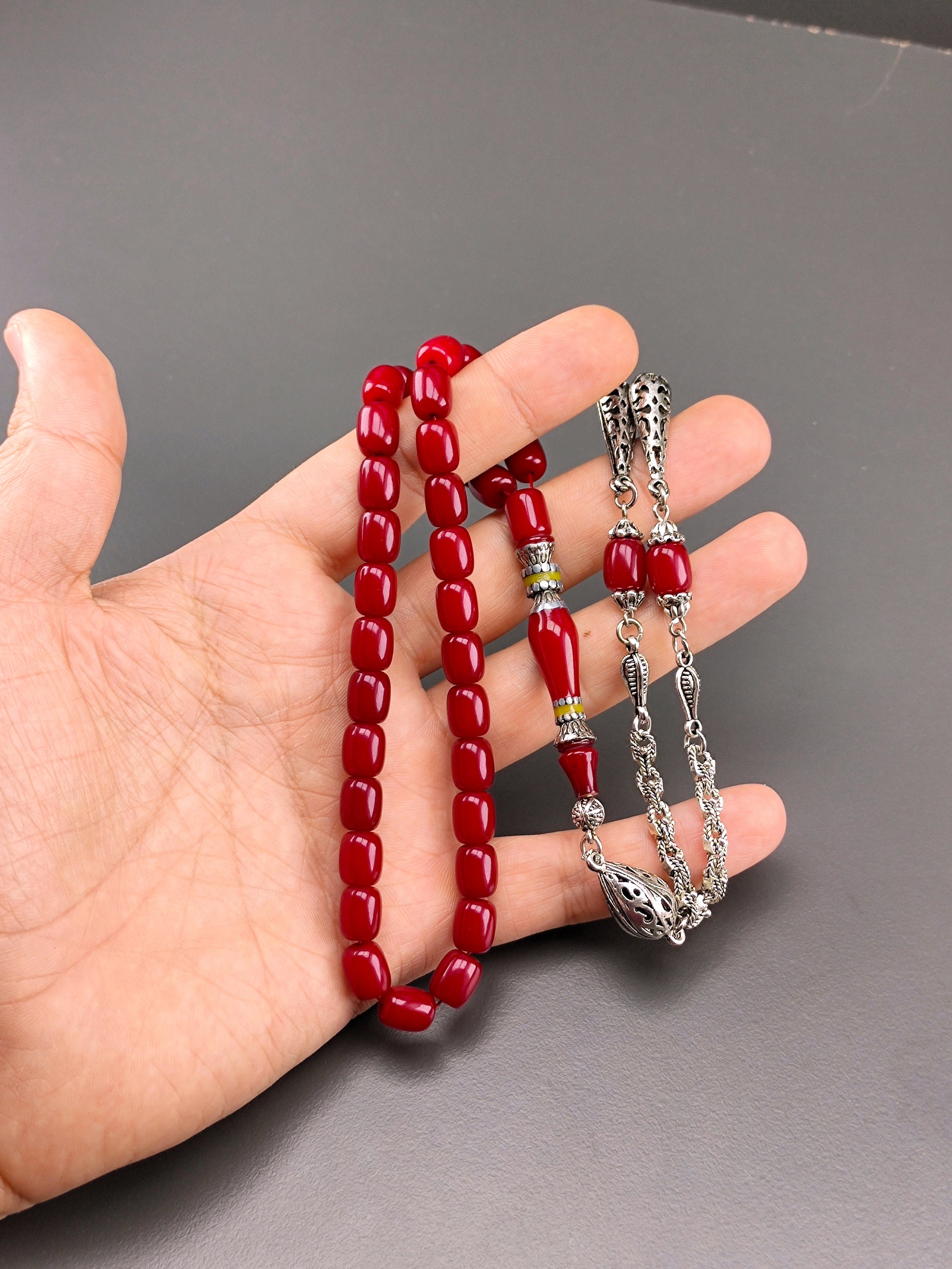 Faturan Amber Rosary, Bakelite Rosary, Muslim Rosary, Misbaha, Islamic ...