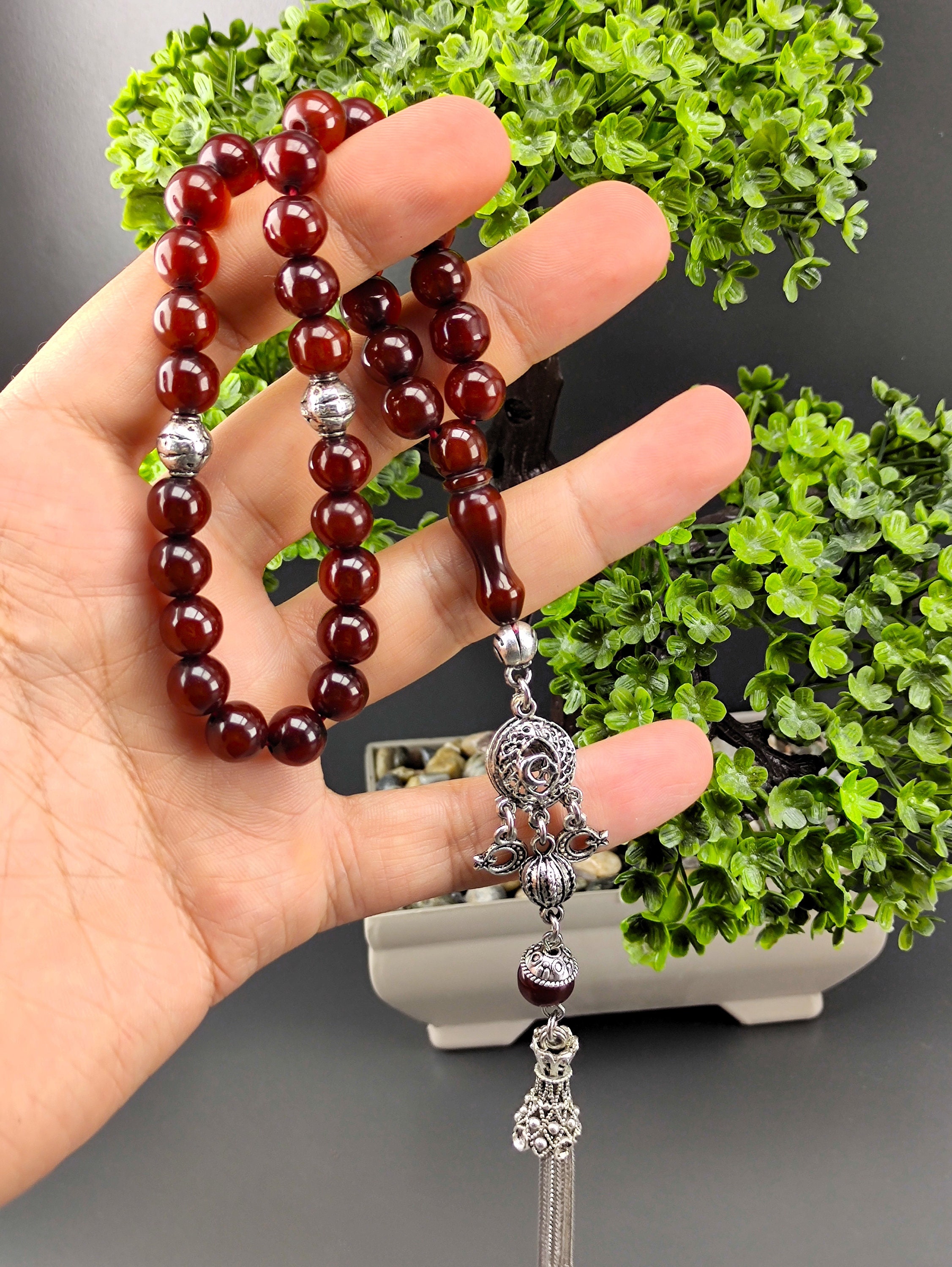 Faturan Amber Rosary, Bakelite Rosary 33 Islamic Rosary, Misbaha ...