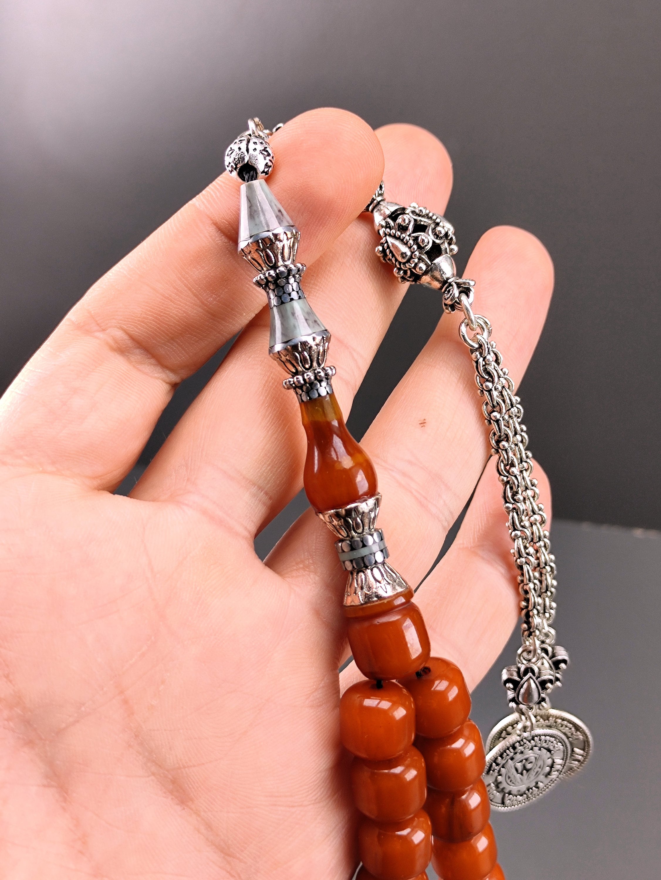 Faturan Amber Rosary, Bakelite Rosary, Muslim Rosary, Misbaha, Islamic ...