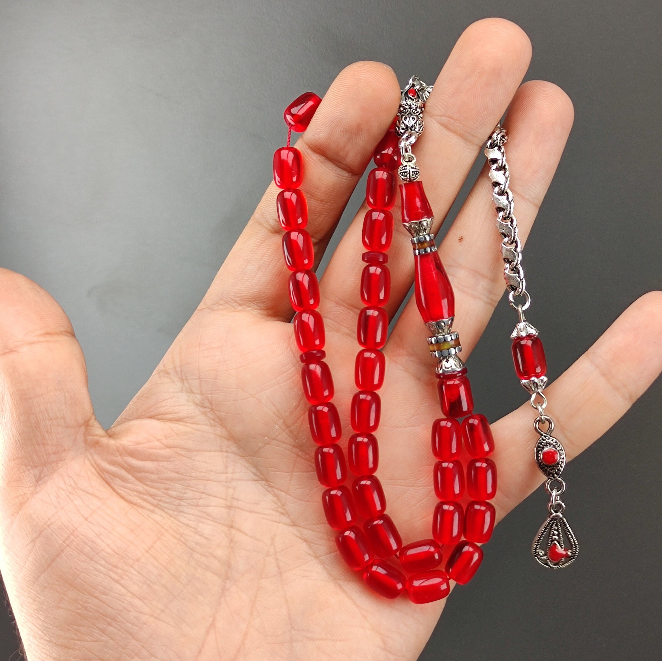 Faturan Amber Rosary, Bakelite Rosary, Muslim Rosary, Misbaha, Islamic ...