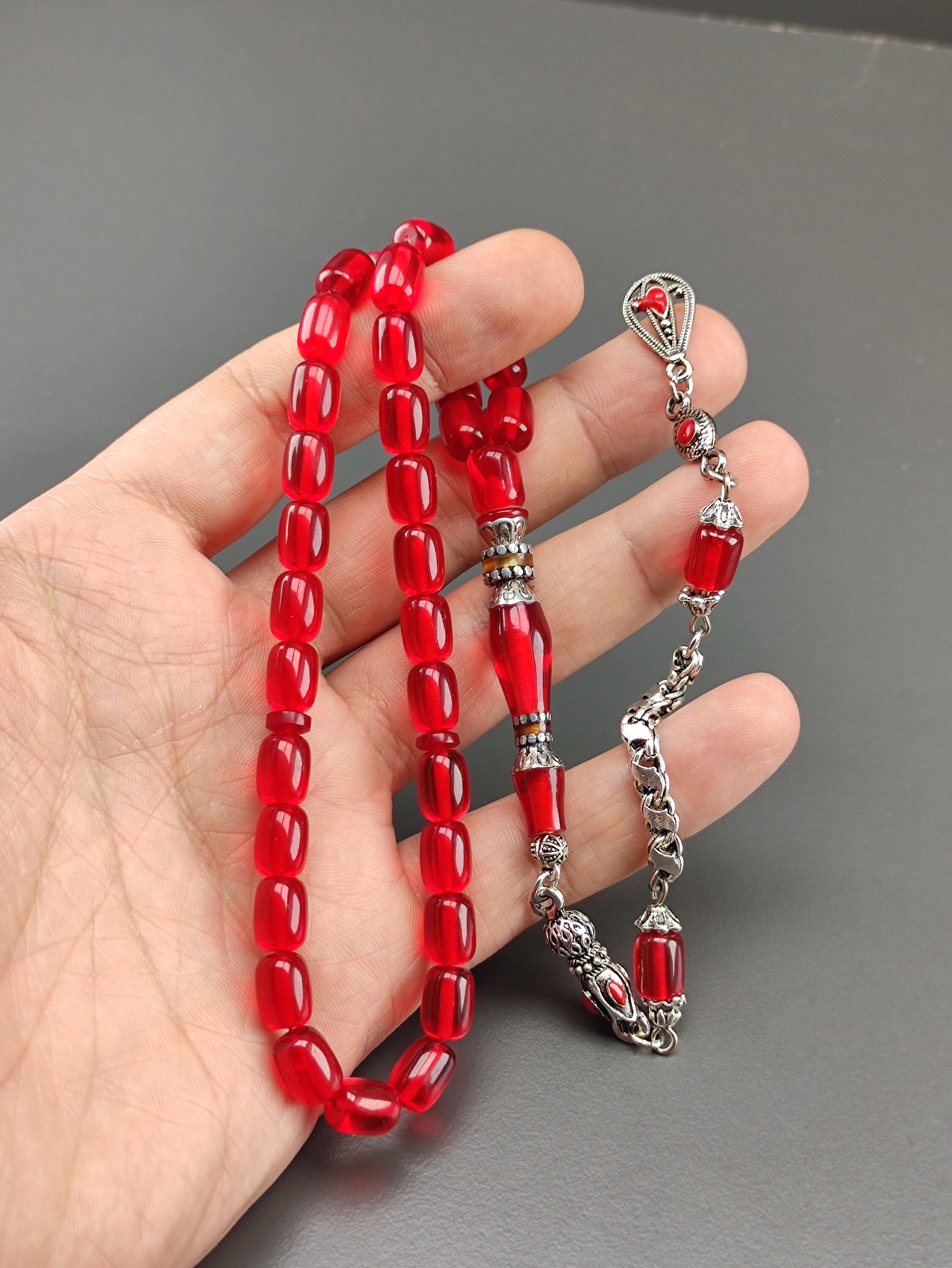 Faturan Amber Rosary, Bakelite Rosary, Muslim Rosary, Misbaha, Islamic ...