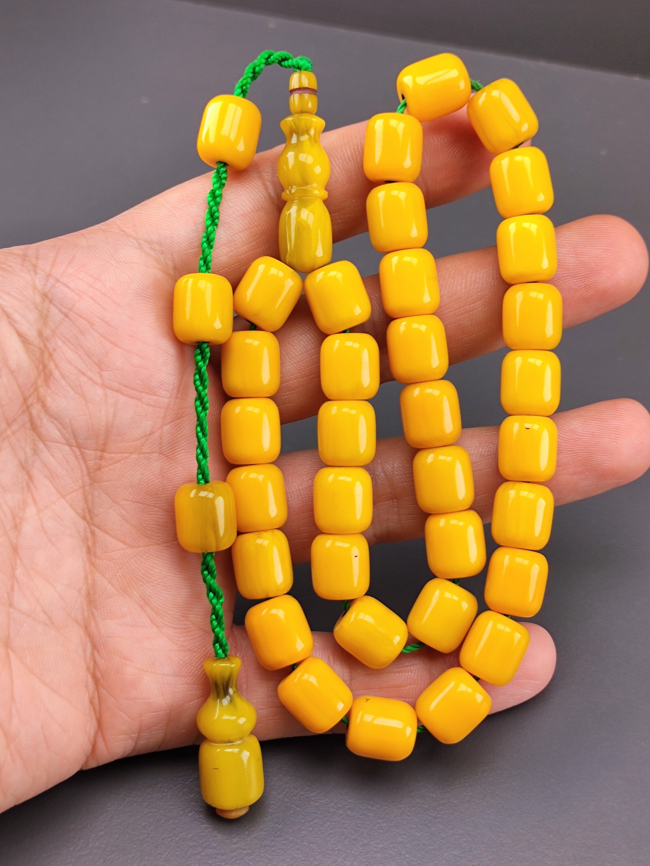 Faturan Amber Rosary, Bakelite Rosary, Muslim Rosary, Misbaha, Islamic ...