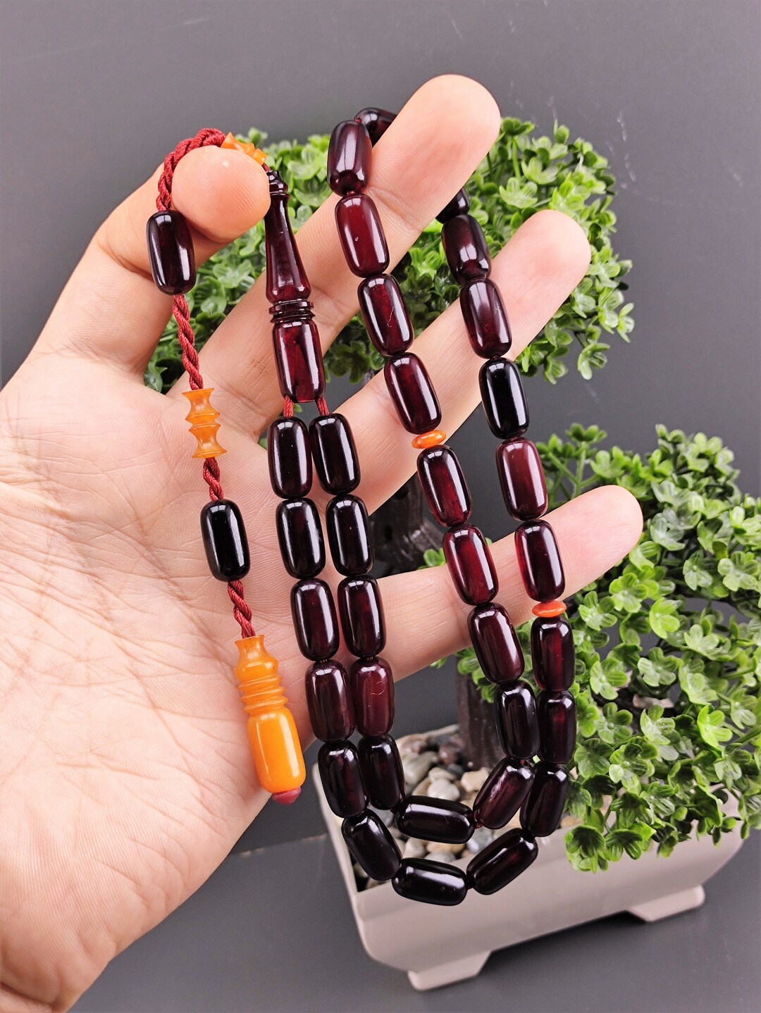 Faturan Amber Rosary LARGE SİZE Rosary Muslim Rosary - Etsy