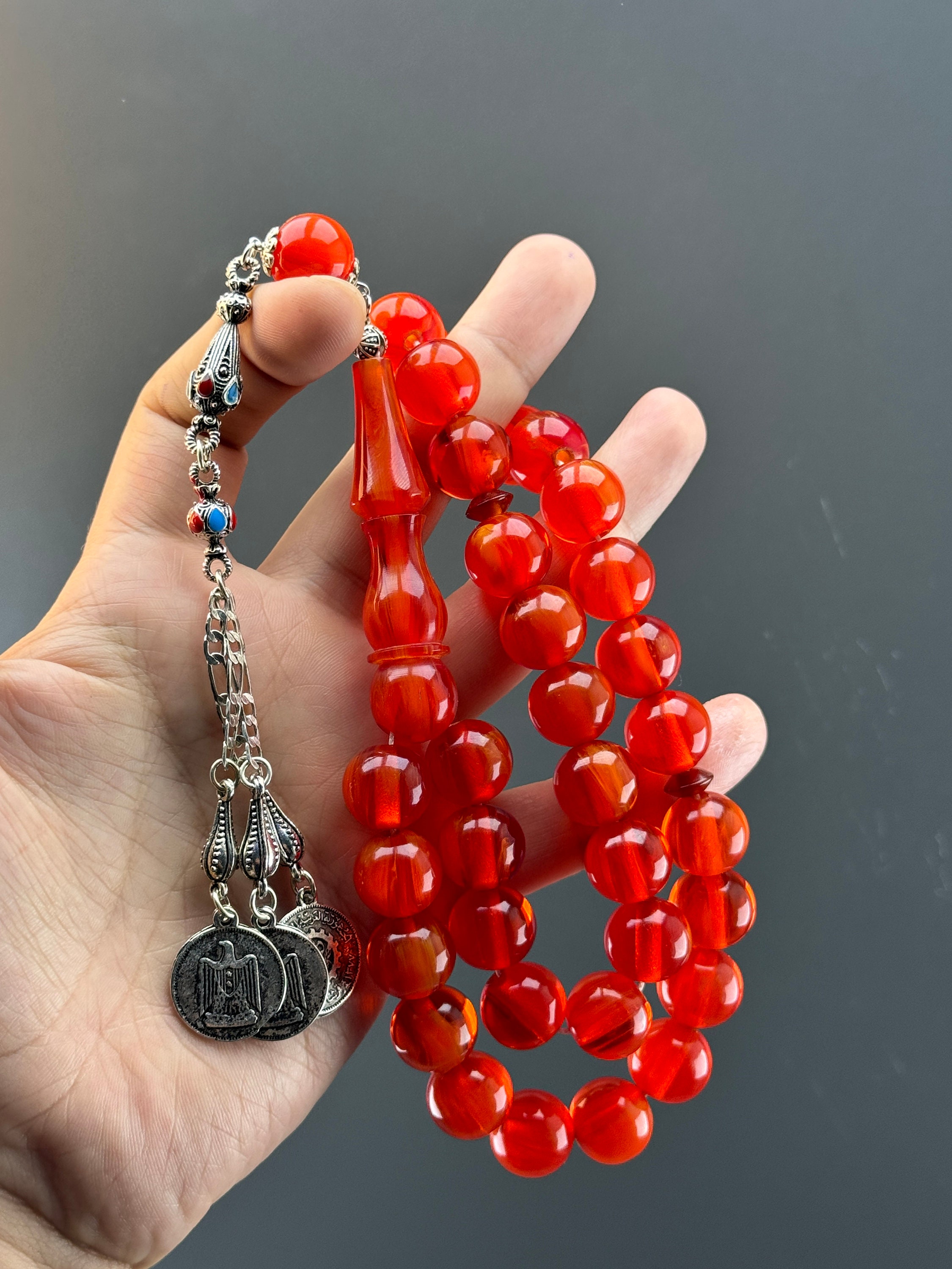 Faturan Amber Rosary, LARGE SİZE Rosary, Muslim Rosary, Misbaha ...