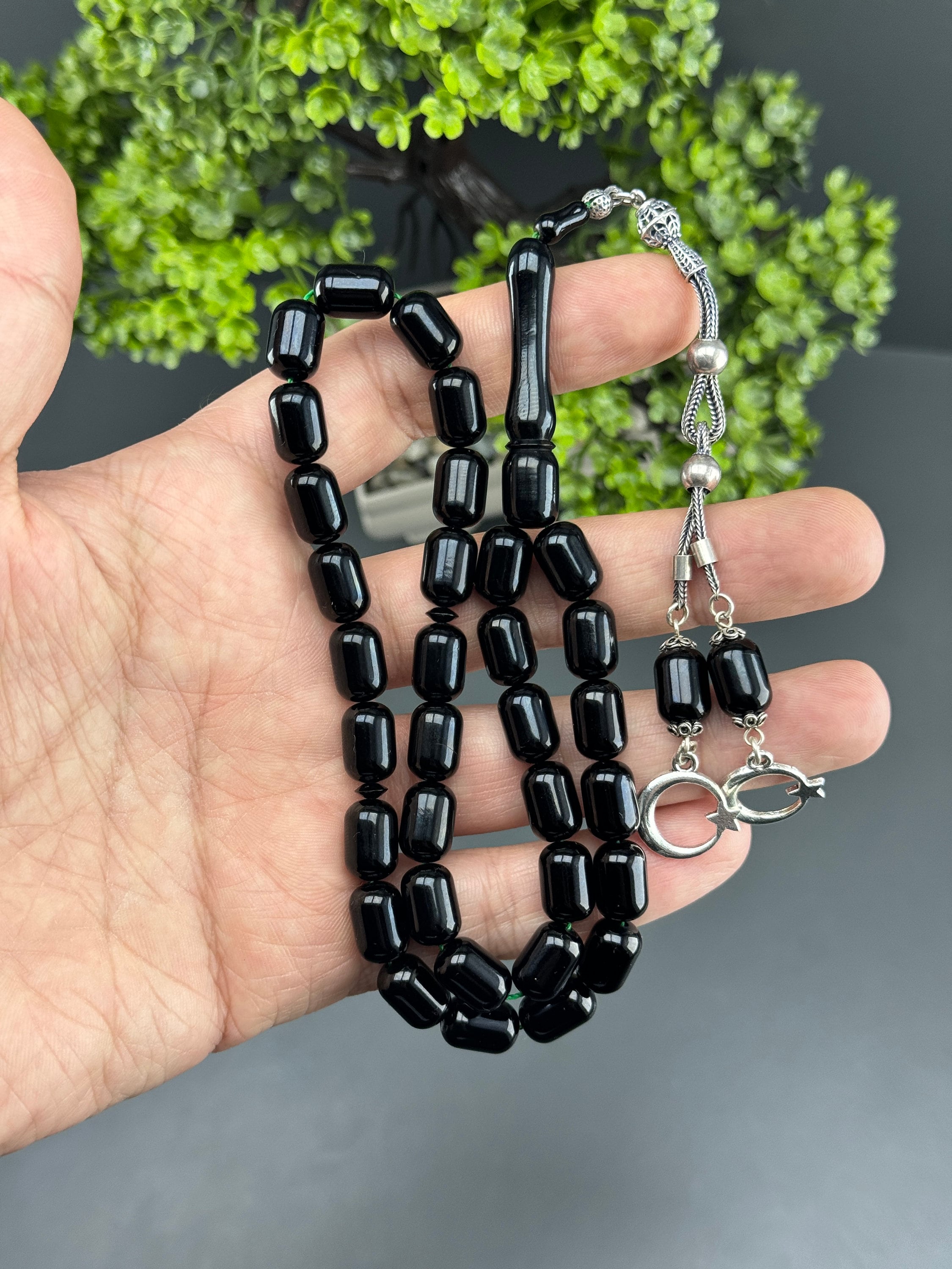 Erzurum Oltu Stone Rosary, Natural Stone Rosary, Collectible Muslim ...