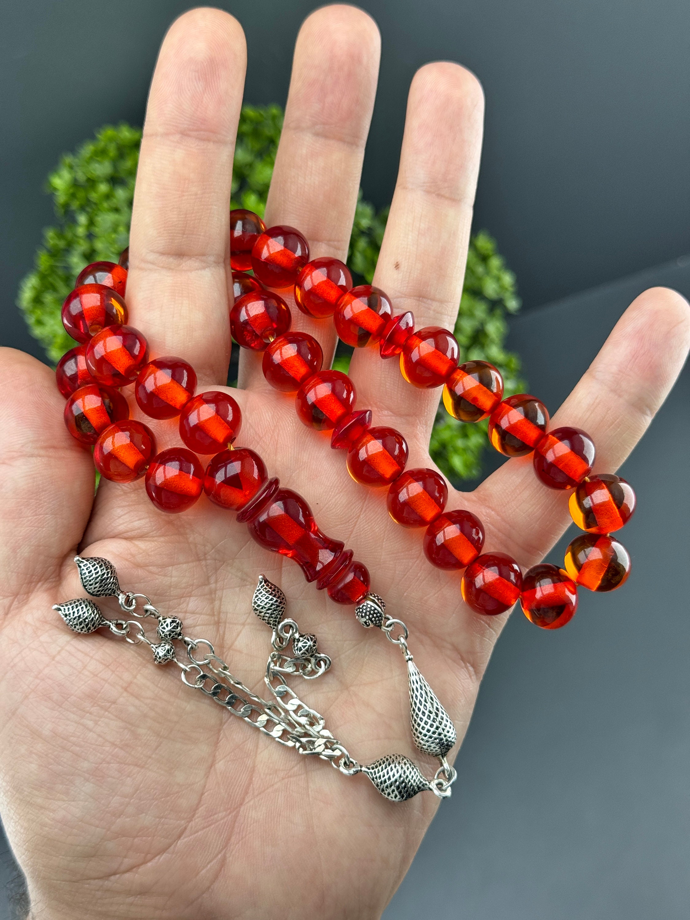 Faturan Amber Rosary, LARGE SİZE Rosary, Muslim Rosary, Misbaha ...