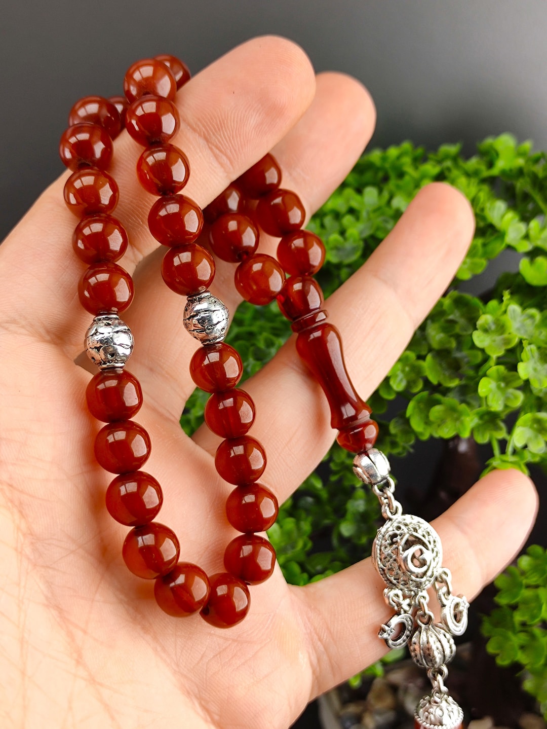 Faturan Amber Rosary, Bakelite Rosary 33 Islamic Rosary, Misbaha ...