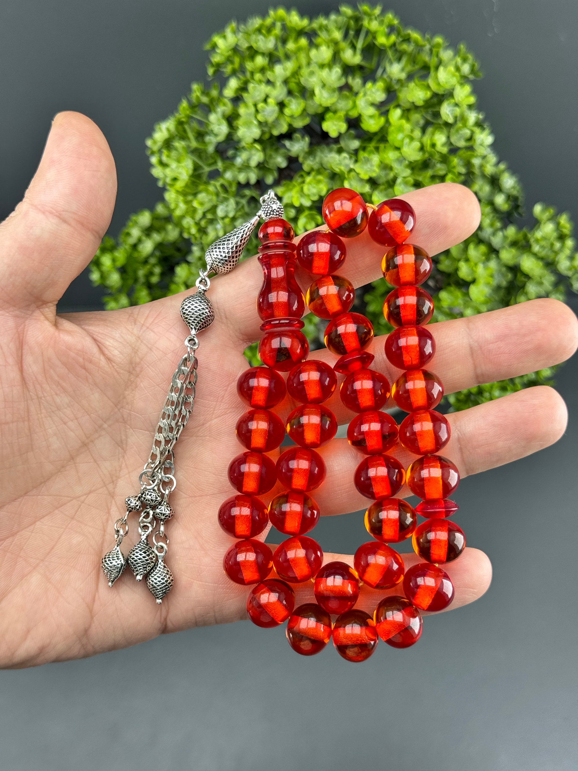 Faturan Amber Rosary, LARGE SİZE Rosary, Muslim Rosary, Misbaha ...