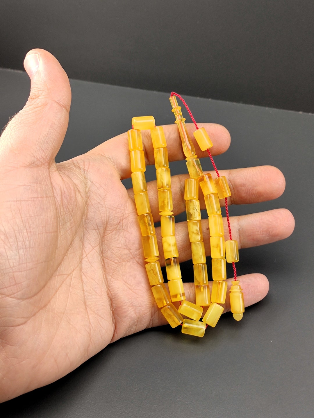 Baltic Amber Rosary, Real Amber Rosary, Natural Amber Rosary, İslamic ...