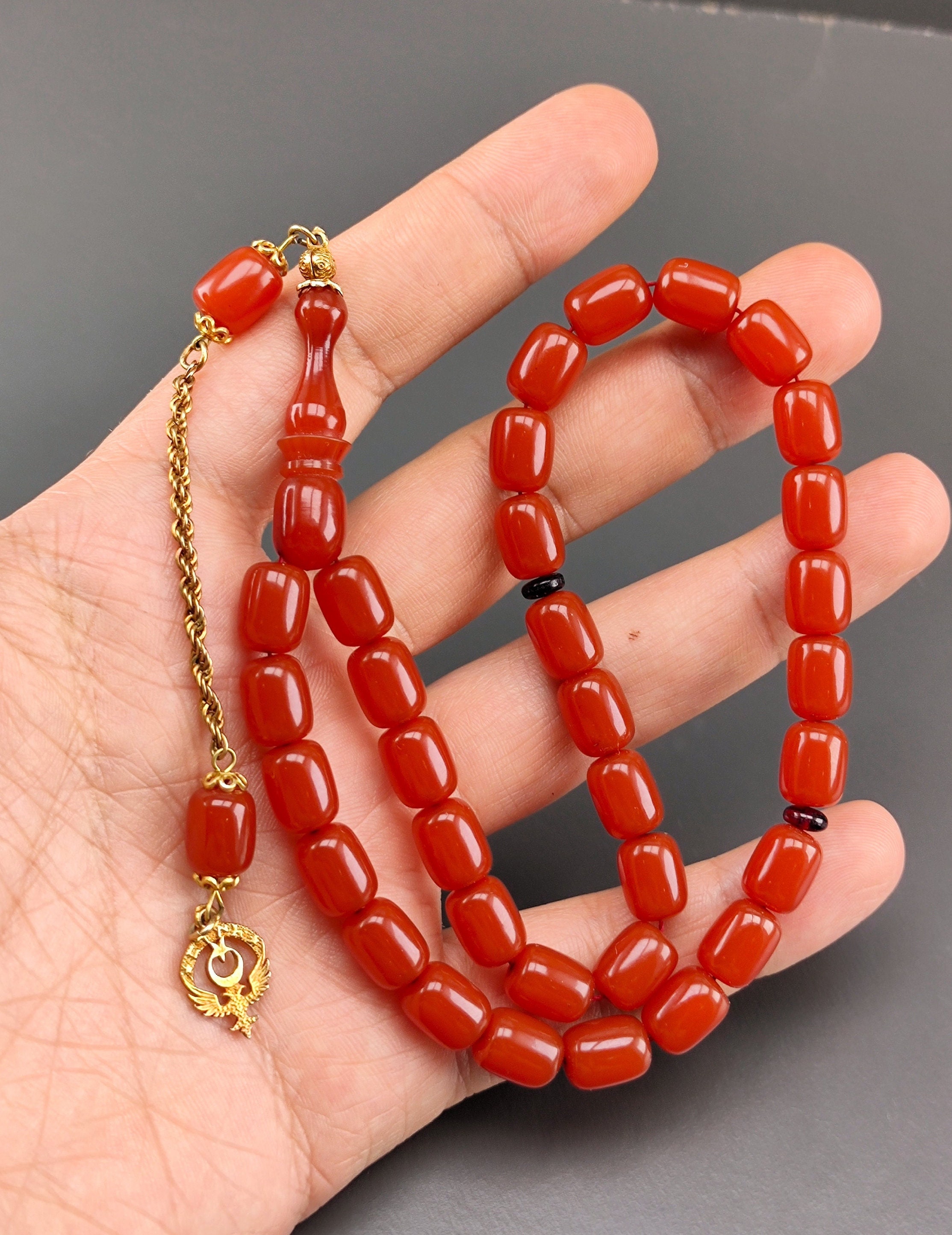Faturan Amber Rosary Bakelite Rosary 33 İslamic Rosary - Etsy