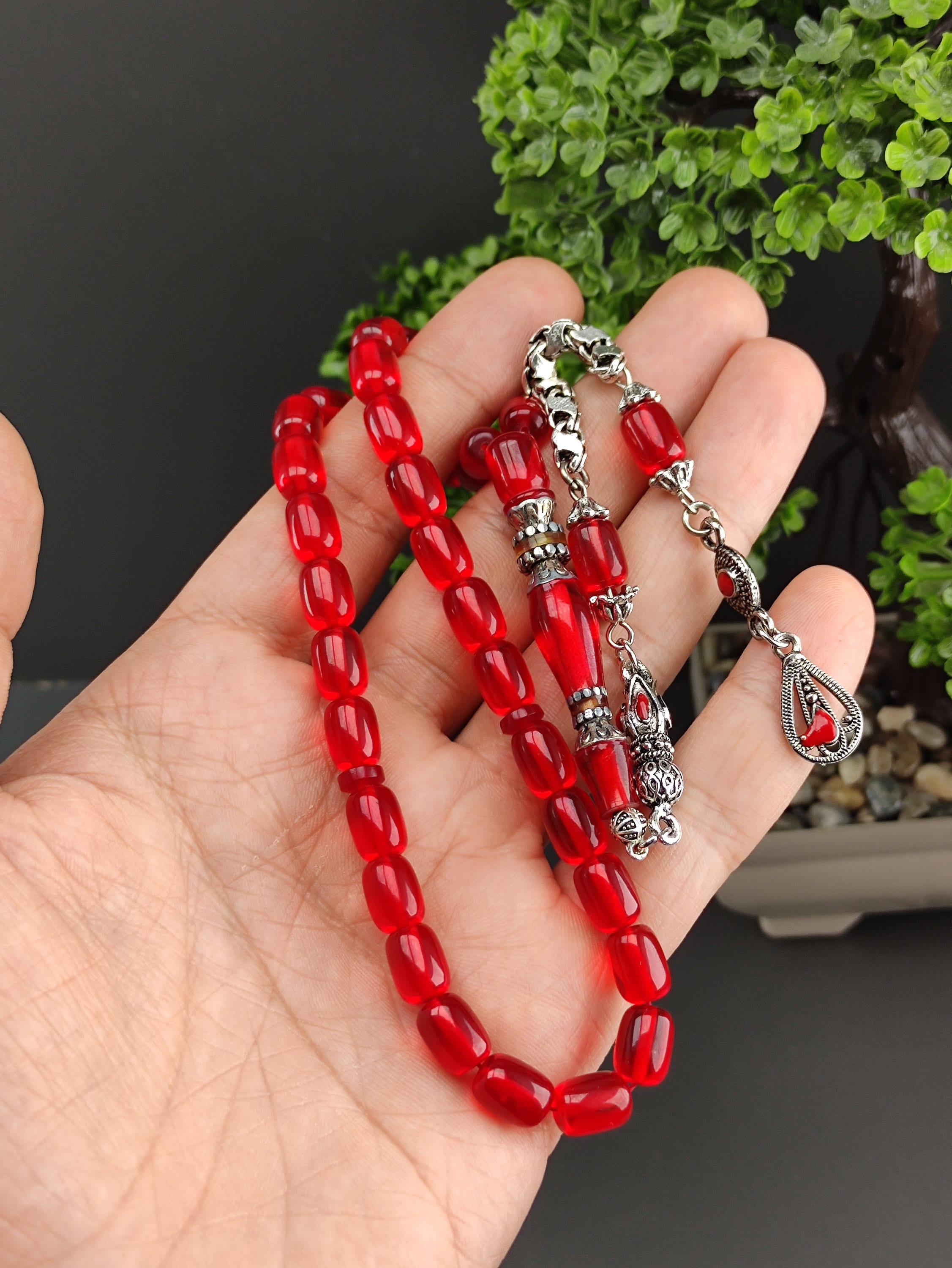 Faturan Amber Rosary, Bakelite Rosary, Muslim Rosary, Misbaha, Islamic ...