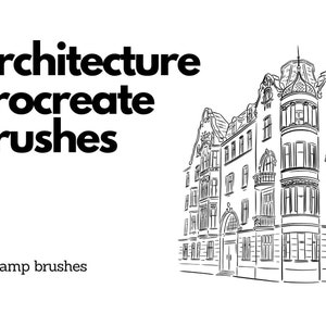 Architecture Procreate Stamp Brushes House Stamp Brushes - Etsy