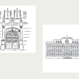 Architecture Procreate Stamp Brushes House Stamp Brushes - Etsy