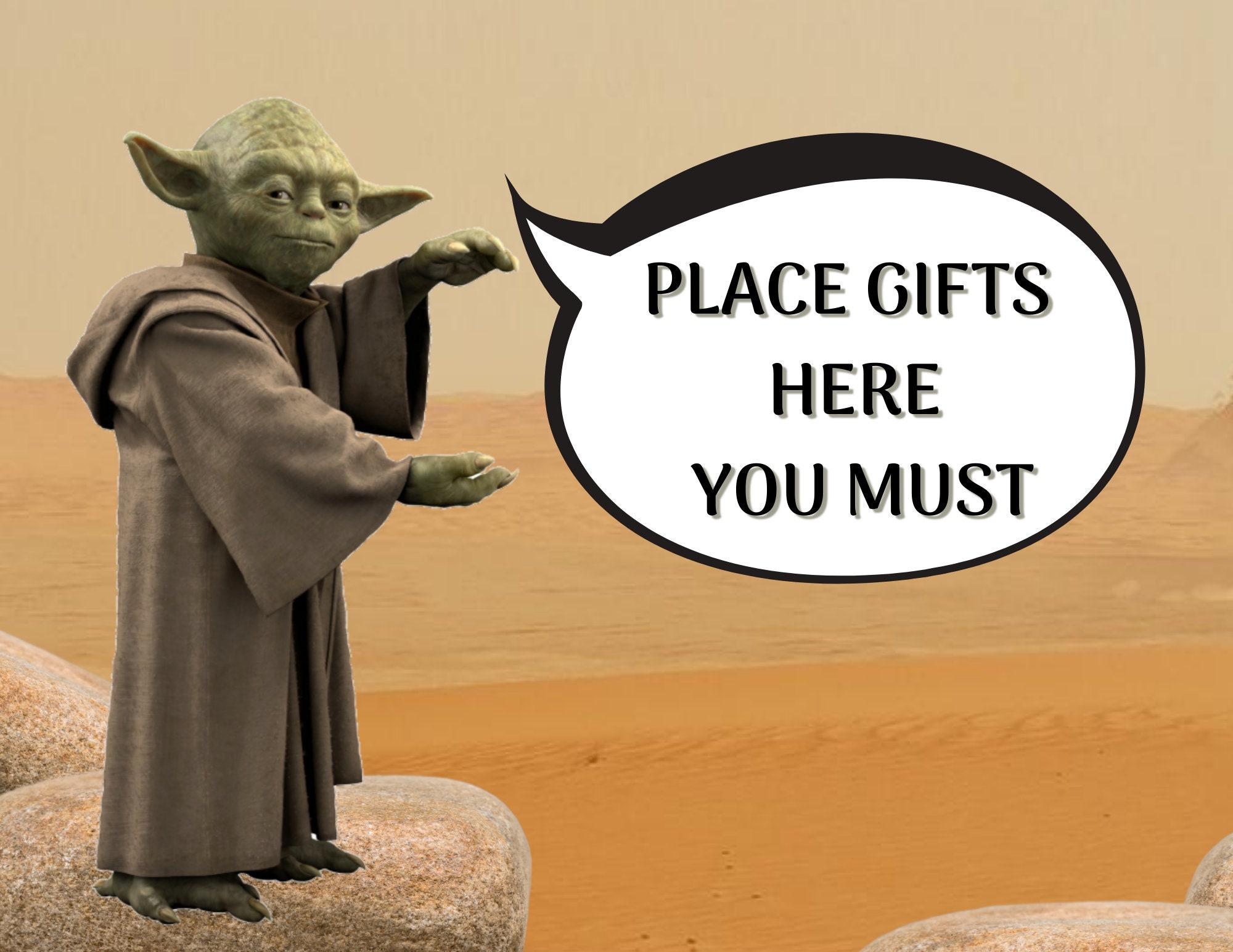 Yoda Gift Sign, Star Wars Theme, Babys Birthday, Toddler's Birthday ...