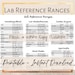 Nursing Lab References Cheat Sheet - Etsy