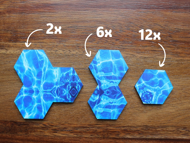 Water Overlay Tiles for Gloomhaven, Frosthaven, Jaws of the Lion (jotl ...