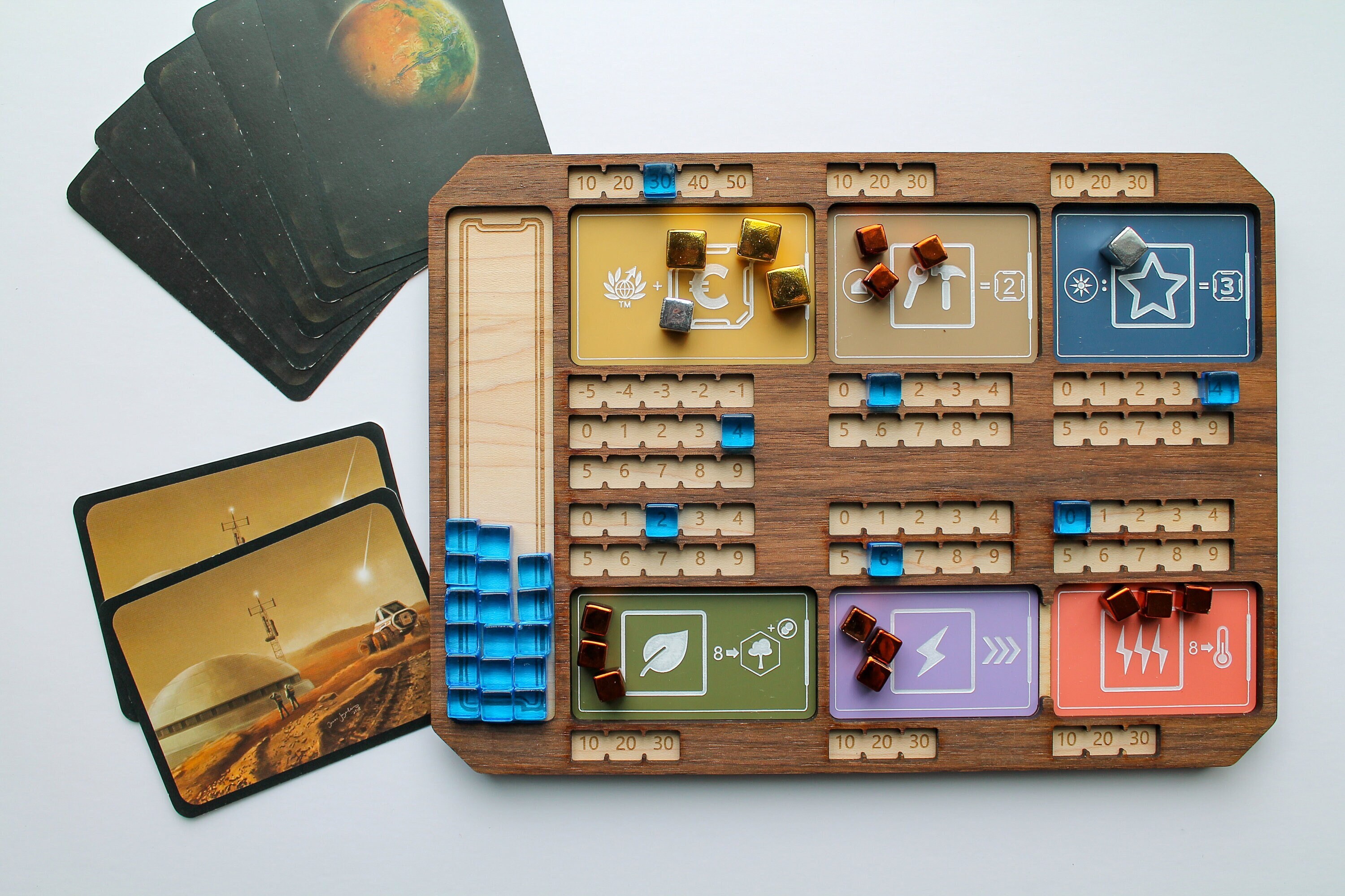 Terraforming Mars Player Dashboard - Resource Board | Deluxe Wooden ...