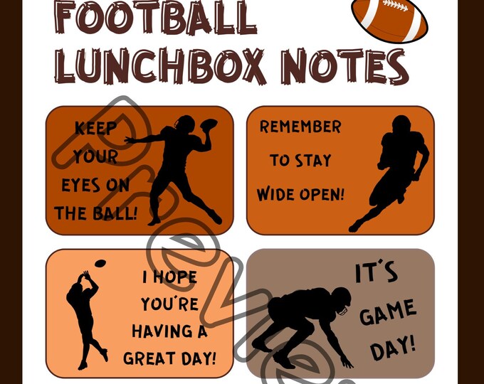 48pcs Football-themed Lunchbox Notes| Cute Football Puns, Positive ...