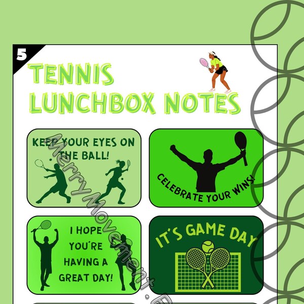 Tennis Card - Etsy