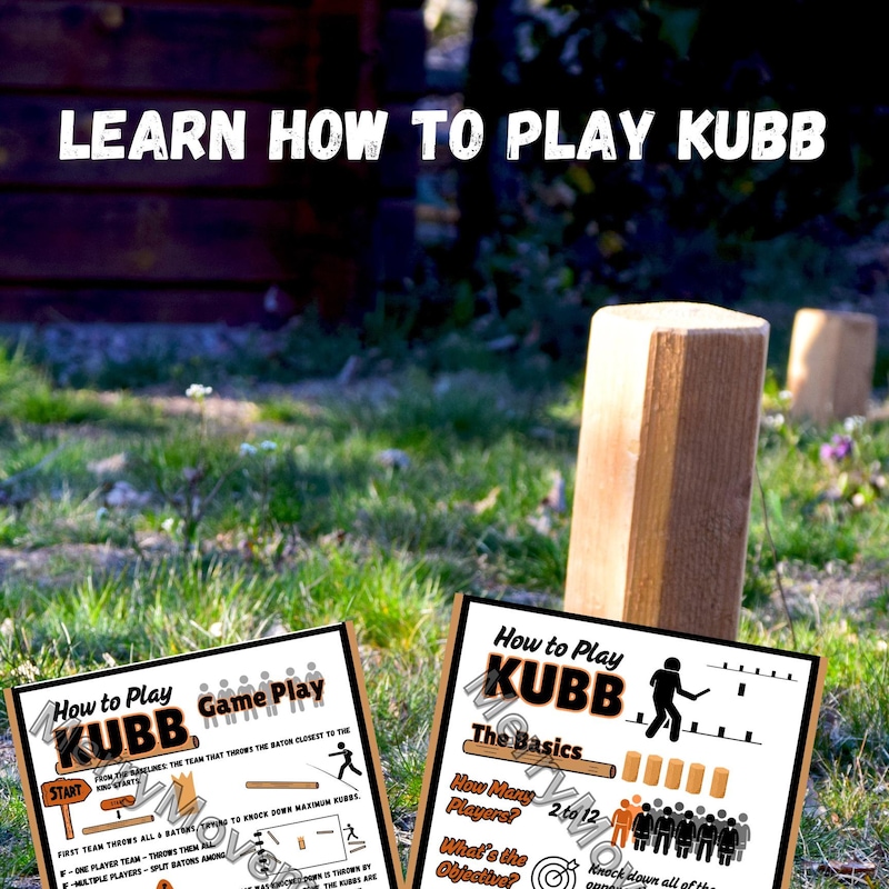 Kubb Game - Etsy