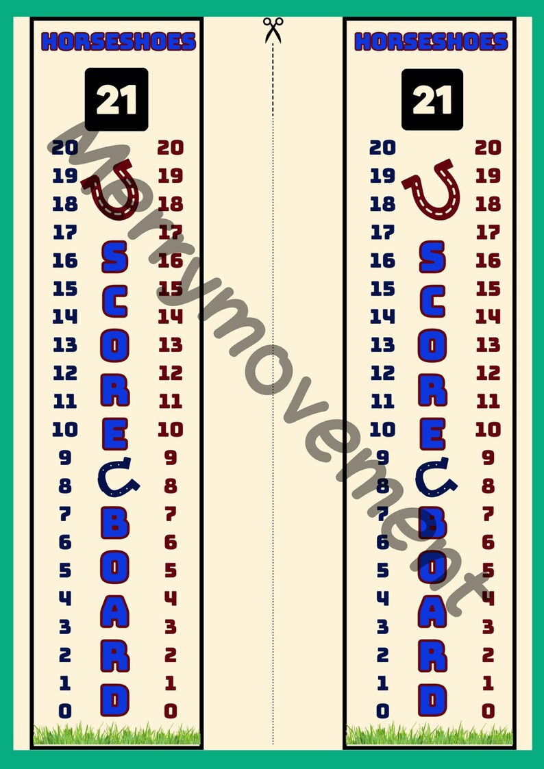 Horseshoes Game Rules Sign| How to Play Horseshoe Poster| Horseshoes ...