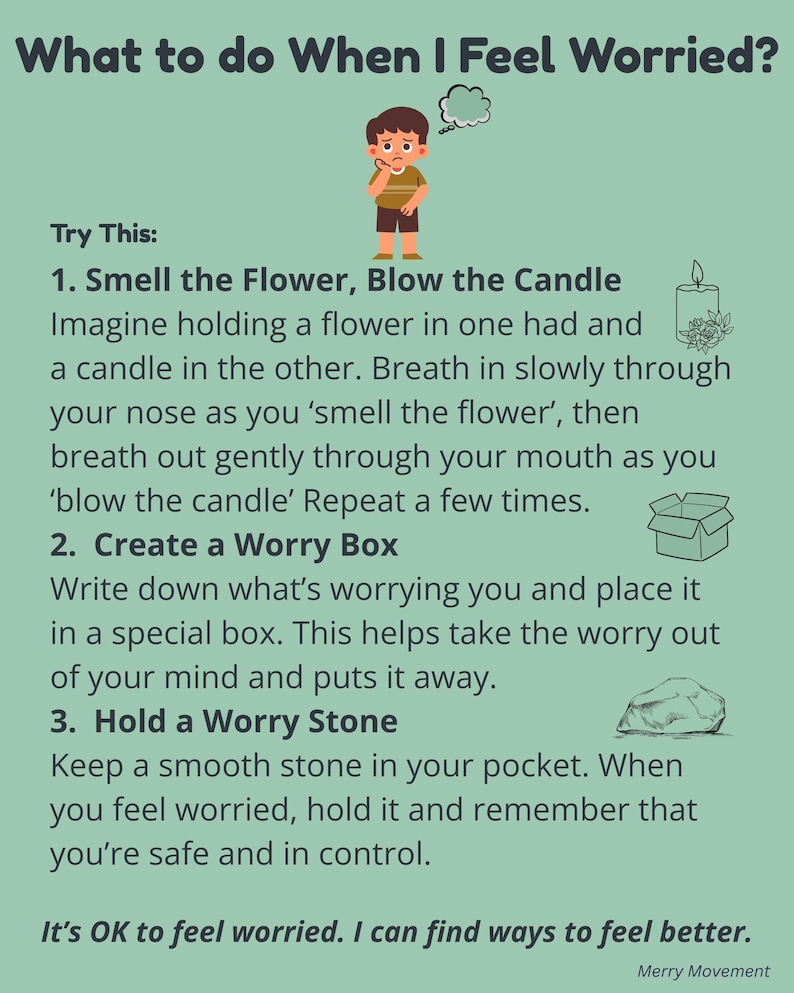 What to Do When I Feel...posters | Calm Down Corner Printable ...