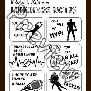 48pcs Football-themed Lunchbox Notes| Cute Football Puns, Positive ...