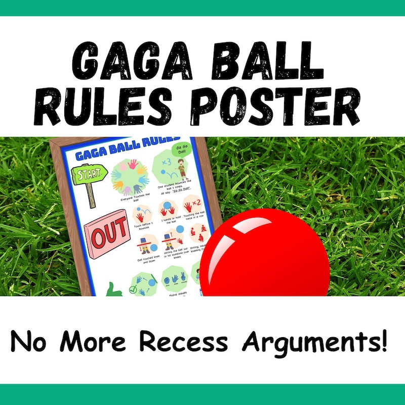 Playground Rules Poster - Etsy