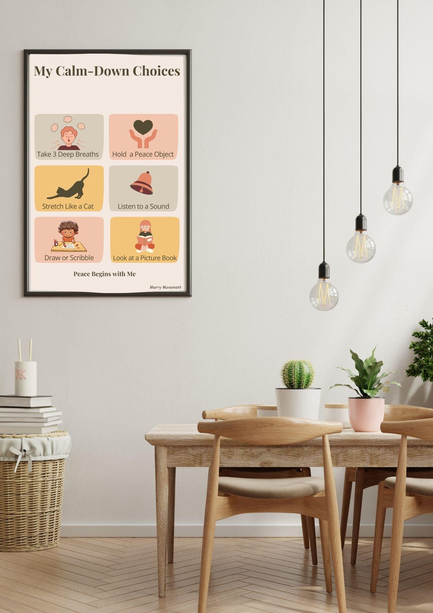 Montessori Calm-down Corner Toolkit – Printable SEL Posters, Peace Area ...