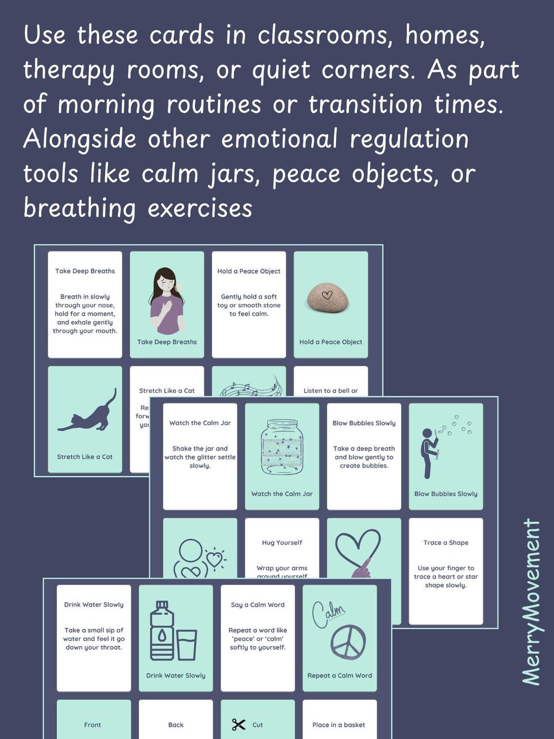 Montessori Peace Cards – Calm-down Corner Printable for Kids ...