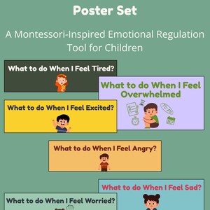 What to Do When I Feel...posters | Calm Down Corner Printable ...