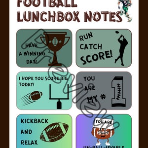 48pcs Football-themed Lunchbox Notes| Cute Football Puns, Positive ...