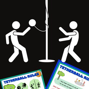 Tetherball Rules Sign| Poster for the Gym, Yard, Recess, and Playground ...