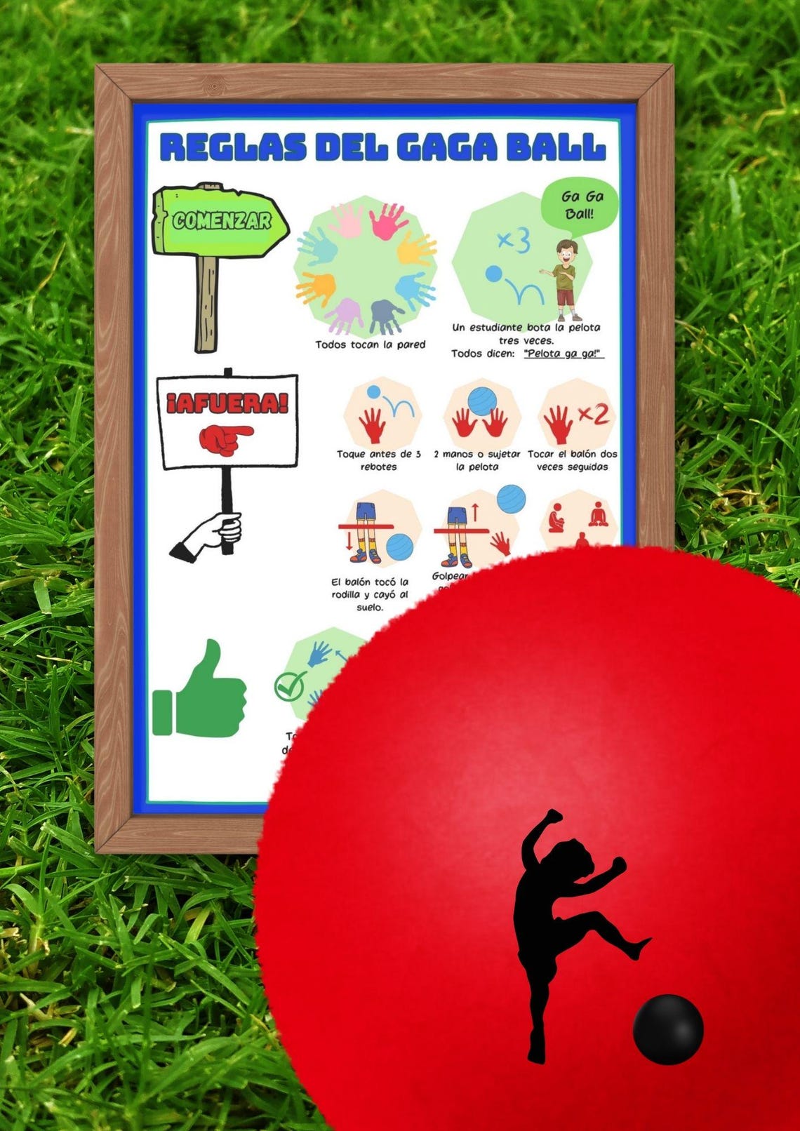 Spanish Gaga Ball Poster Rules | Reglas Del Póster Del Baile De Gaga En ...