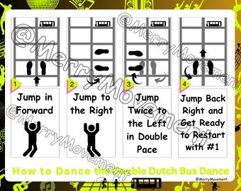 Double Dutch Bus Dance Steps: Gym Activity Poster - Etsy