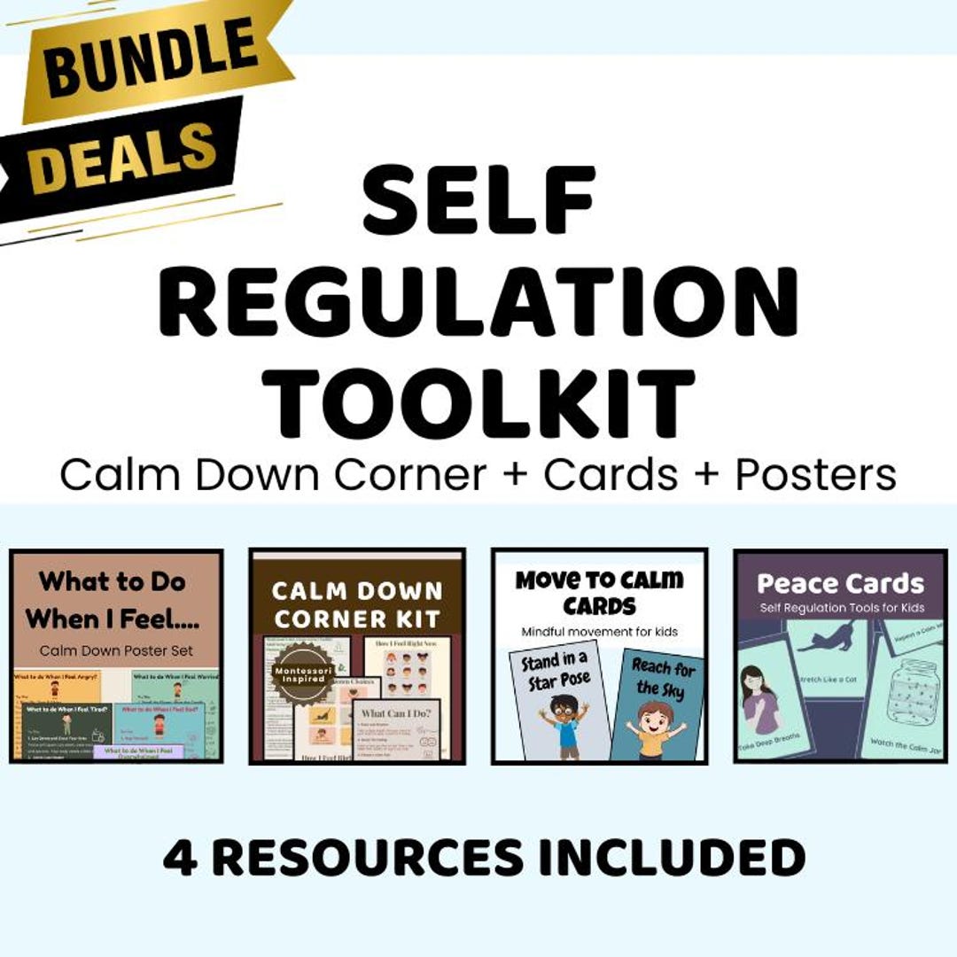 Self Regulation Toolkit Bundle | Calm Down Corner Kit, SEL Posters ...