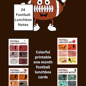 48pcs Football-themed Lunchbox Notes| Cute Football Puns, Positive ...